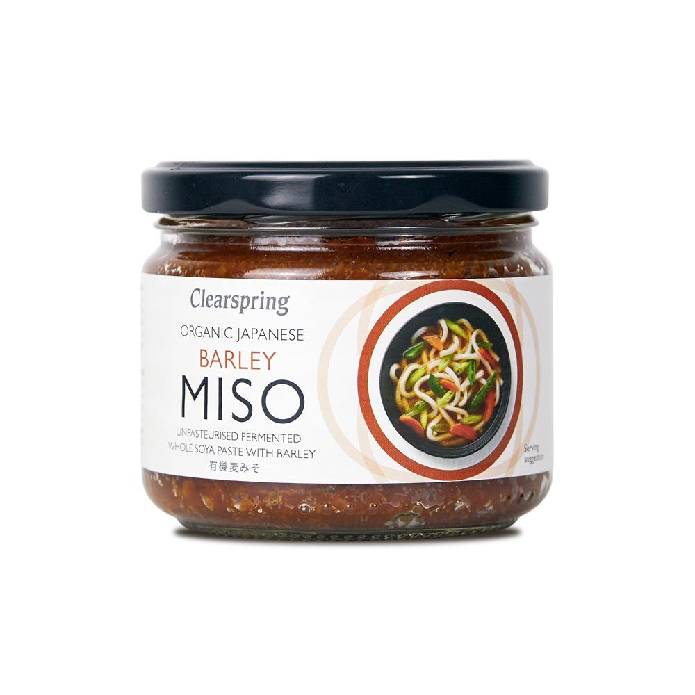 Clearspring Organic Japanese Barley Miso Paste - Unpasteurised 300g