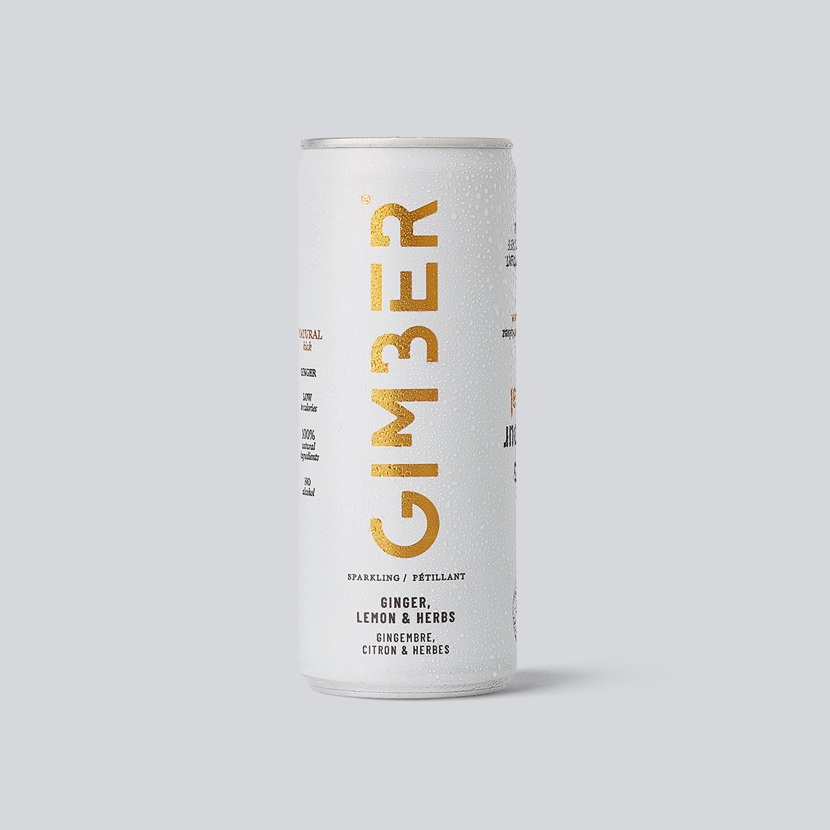 Gimber Organic Original No1 Ginger Sparkling Ready To Drink Can 250ml