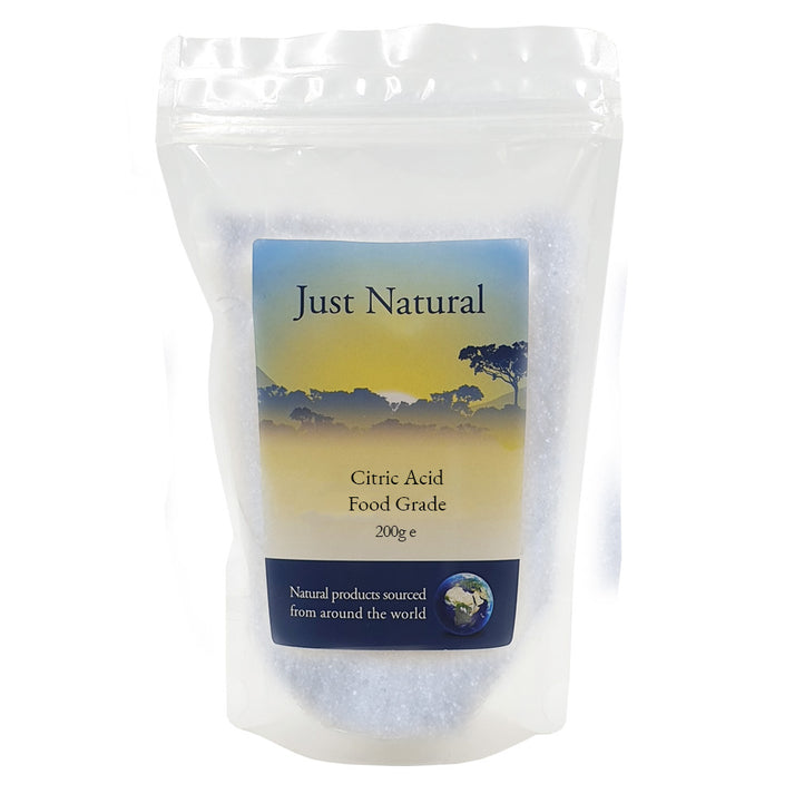 Just Natural Citric Acid - Food Grade 200g